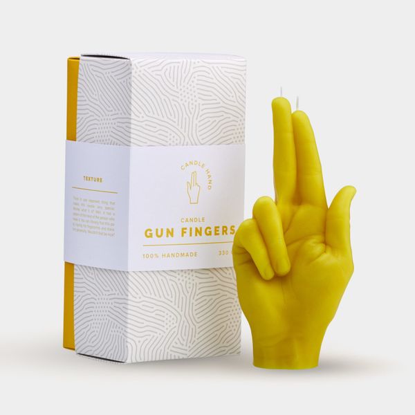 Hand Gesture candle "Gun Fingers" - CandleHand