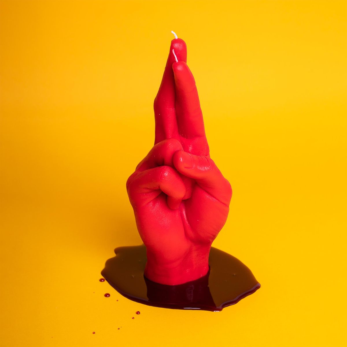 Hand Gesture candle "Crossed Fingers" - CandleHand