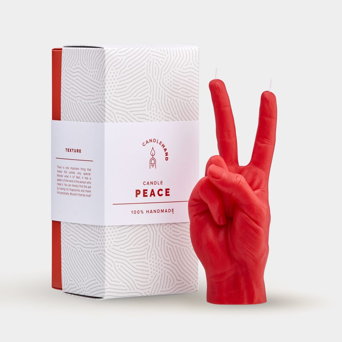 Handmade Gesture Candle "Peace" - CandleHand